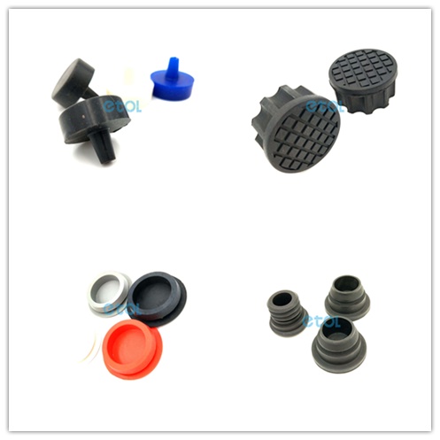 24-28mm black NBR Neoprene EPDM silicone hole plugs/stopper - ETOL