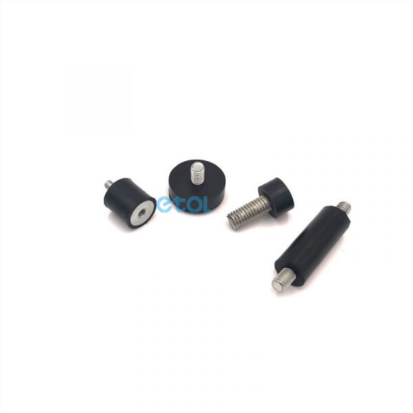 Custom made M3 M4 M6 M8 M10 screw vibration rubber damper - ETOL