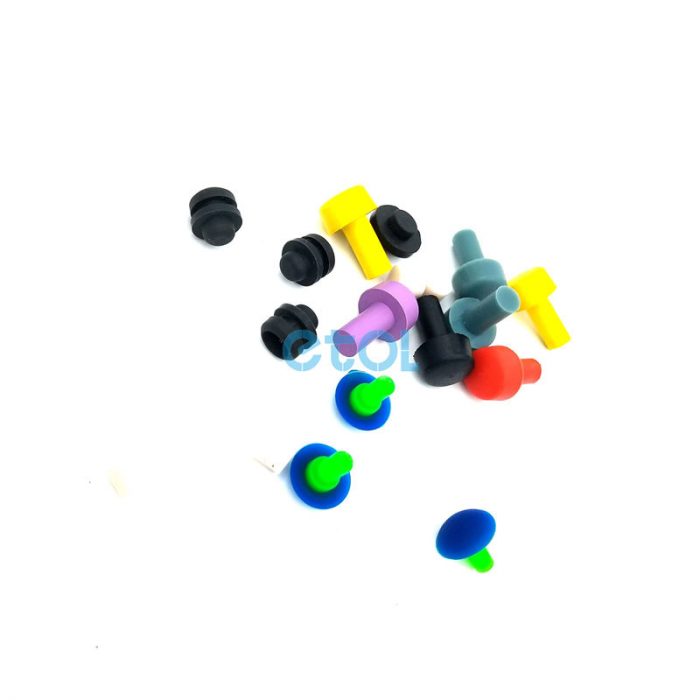 Colored silicone rubber stoppers/small rubber hole plugs - ETOL