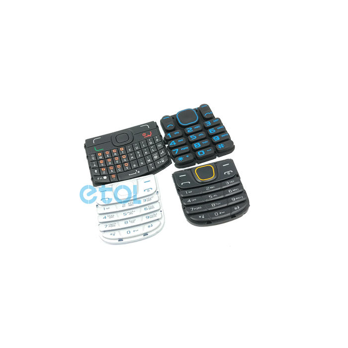 Molded Mobile phone silicone parts/silicone keypad buttons - ETOL