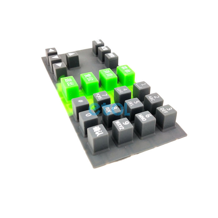 Custom conductive silicone keypads for electronic equipment - ETOL