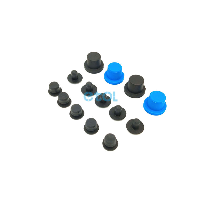 Custom small hole silicone rubber stoppers/seal plugs - ETOL