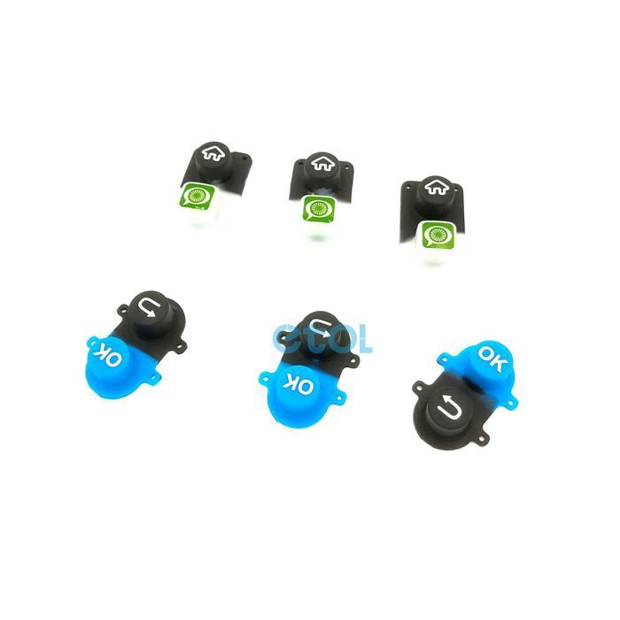 Custom silicone rubber parts/silicone keypads/buttons - ETOL