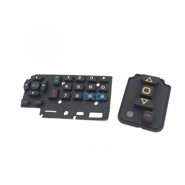 Custom made silicone keypads rubber button for mechanical - ETOL
