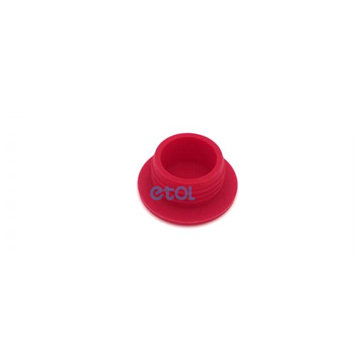 Custom made colored silicone rubber screw thread plug - ETOL