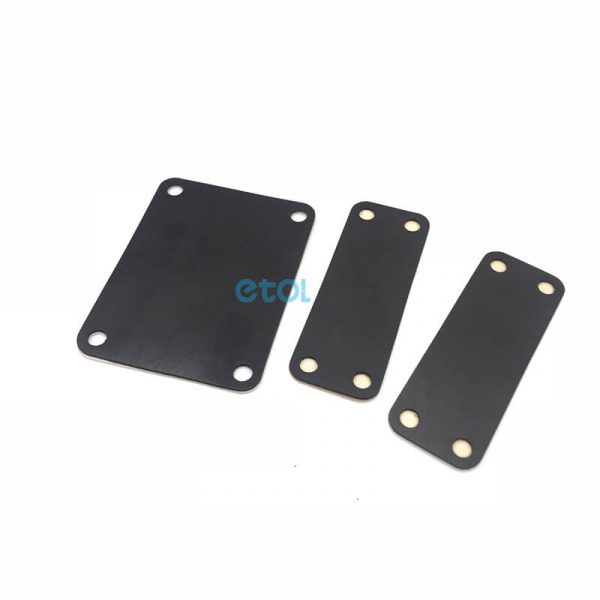 Flat round rubber pad with 3M adhesive backed - ETOL