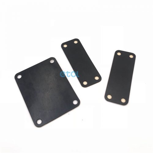 Custom made anti vibration adhesive silicone rubber pad - ETOL