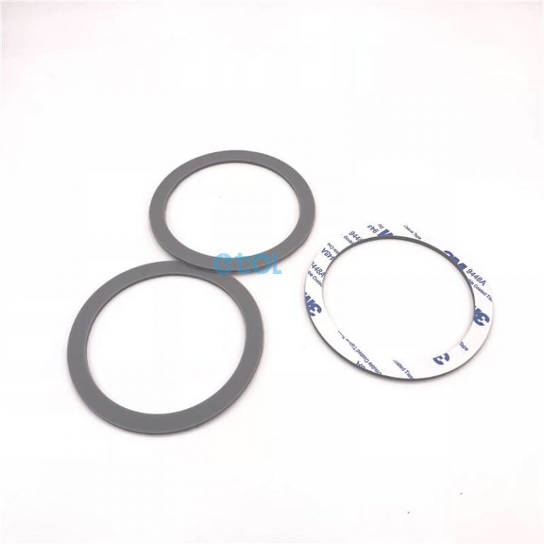 Silicone sealing washer with adhesive backed rubber rings - ETOL