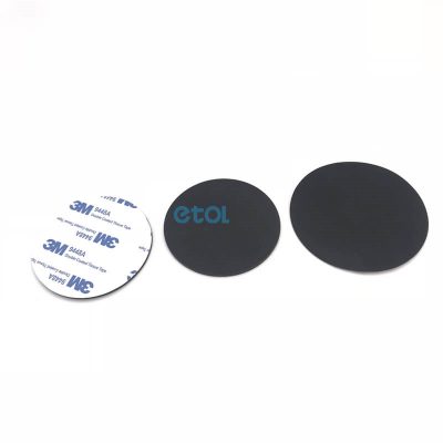 Flat round rubber pad with 3M adhesive backed - ETOL