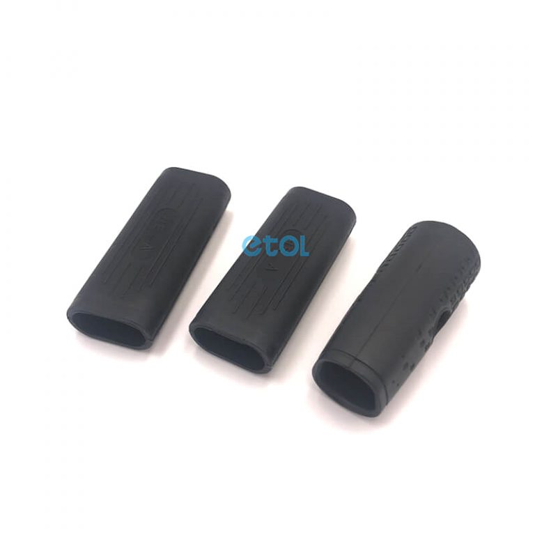 Black food grade silicone rubber handle cover - ETOL