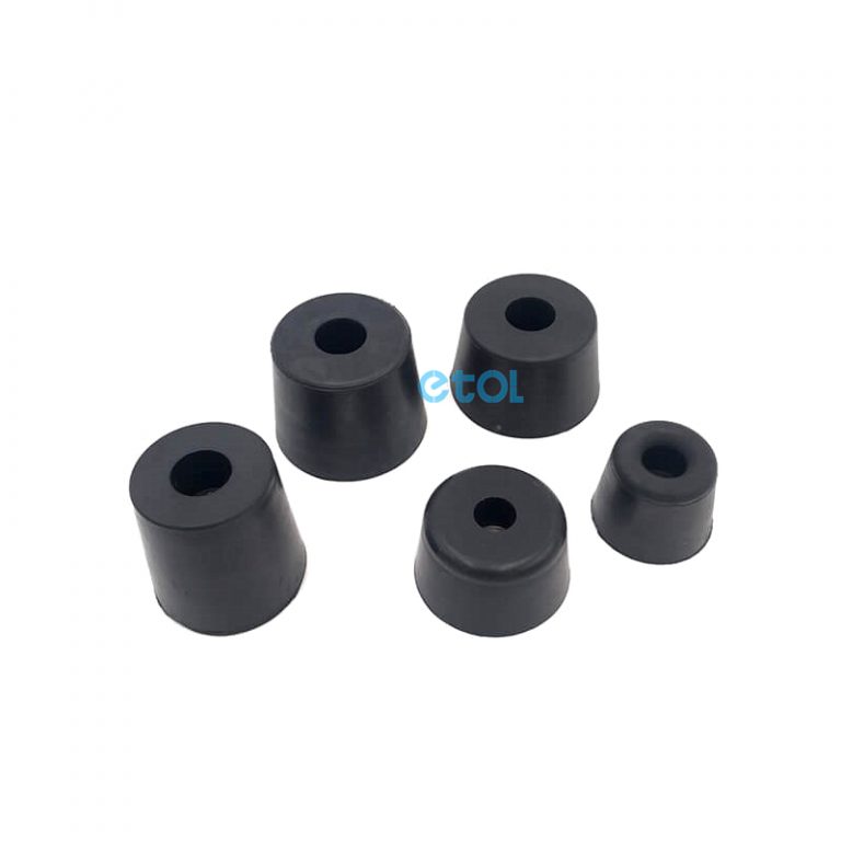 anti vibration rubber feet custom tapered silicone rubber feet - ETOL