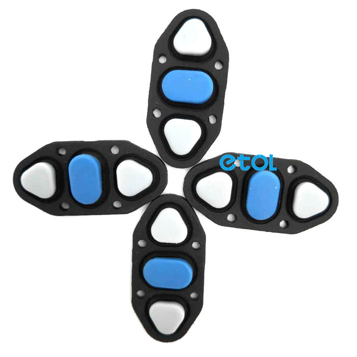 Custom silicone rubber prototype key buttons/keypads for equipment - ETOL