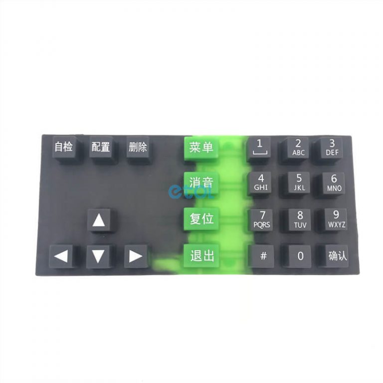 Custom made access control keypad with carbon pills - ETOL