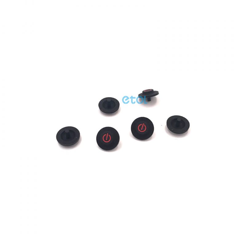 silicone elastomer single push button conductive switch buttons - ETOL