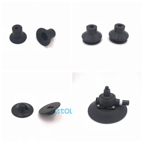 Silicone Rubber Suction Cups with Threaded Screw - ETOL