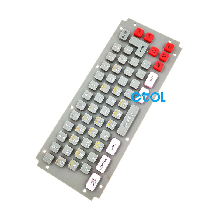 Dust-proof silicone computer keypad/conductive touch buttons - ETOL