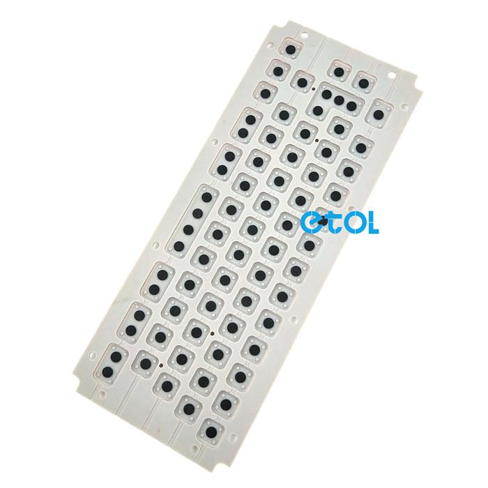Dust-proof silicone computer keypad/conductive touch buttons - ETOL