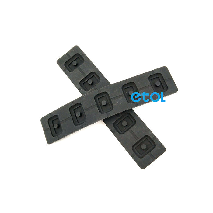 Custom small rubber silicone run buttons for electronic equipment - ETOL