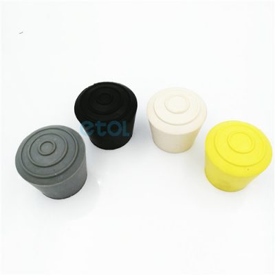 Small walking cane protective silicone rubber tips - ETOL