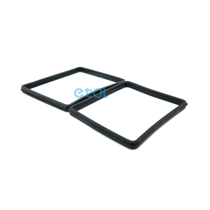 Compress molding square silicone rubber gasket/rubber seal - ETOL