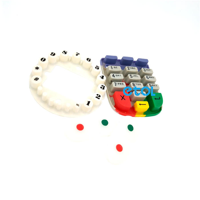 Custom silicone numeric keypads/soft rubber silicone switch buttons - ETOL