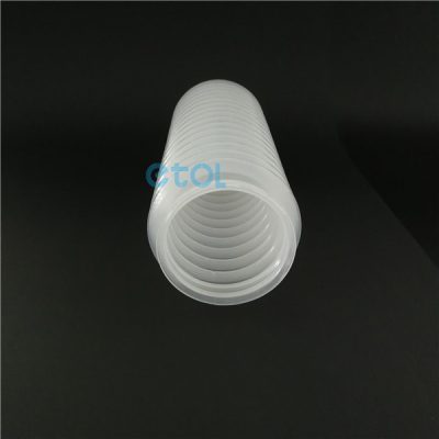 Custom molded transparent corrugated flexible rubber bellow - ETOL