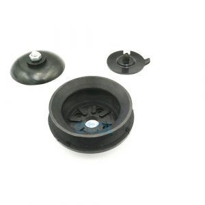 Heavy duty black natural rubber threaded suction cups - ETOL