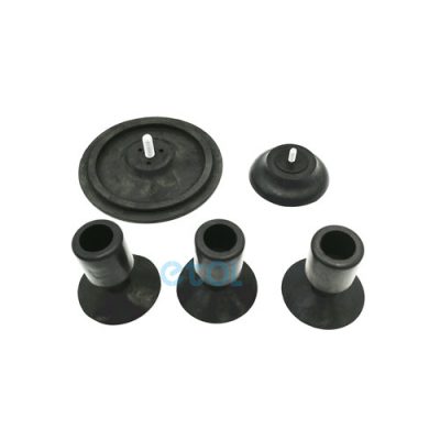 Small glass table silicone rubber suction cup with threaded screw - ETOL
