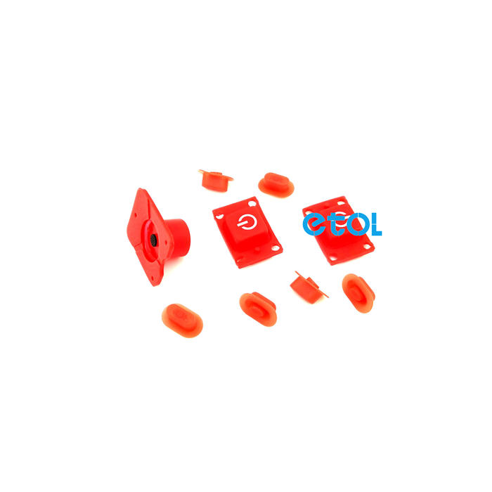 Conductive silicone push buttons/colored rubber keypads - ETOL