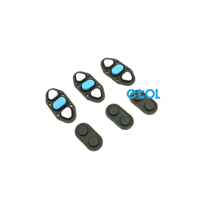 Dust-proof silicone elastic key buttons/colored rubber keypad - ETOL