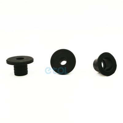 OEM waterproof small silicone rubber plastic plug with hole - ETOL