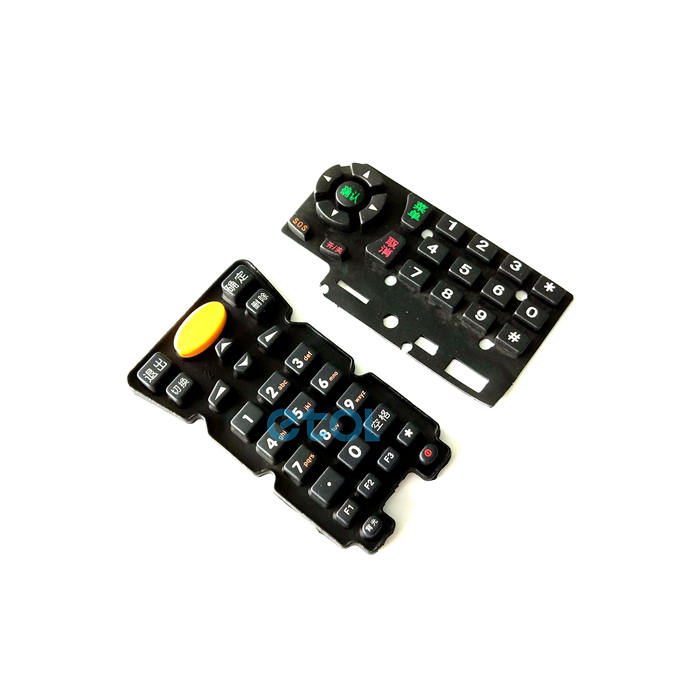 OEM custom silicone remote keypad/rubber single buttons - ETOL