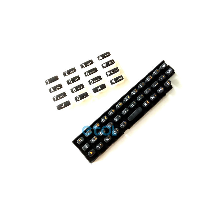 Conductive transparent rubber key buttons/silicone keypad - ETOL