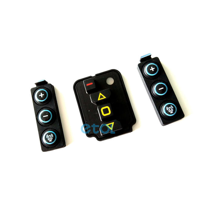 molded auto elastic silicone buttons/small rubber buttons - ETOL