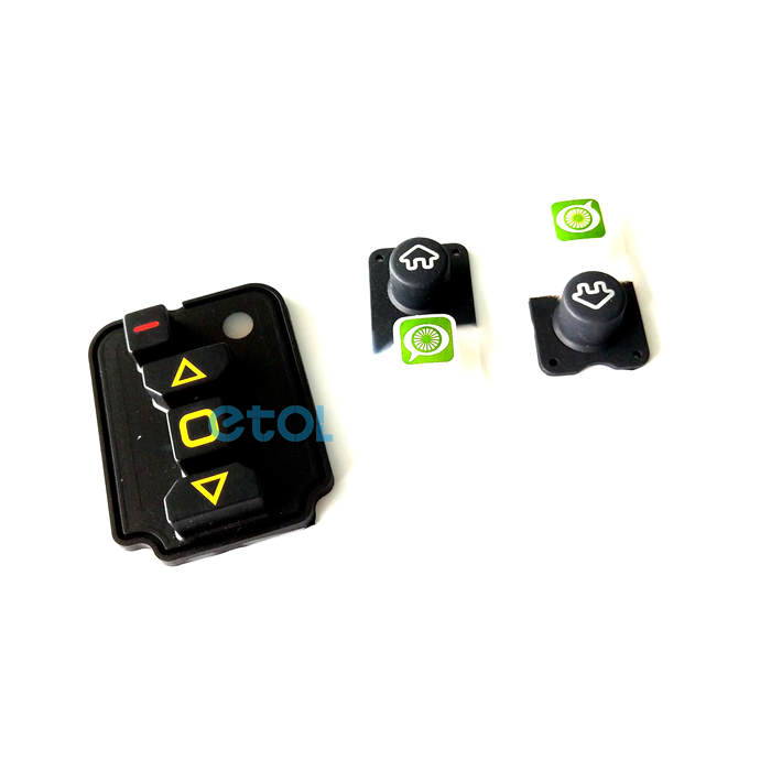 Industrial machine silicone conductive keypads/elastic buttons - ETOL