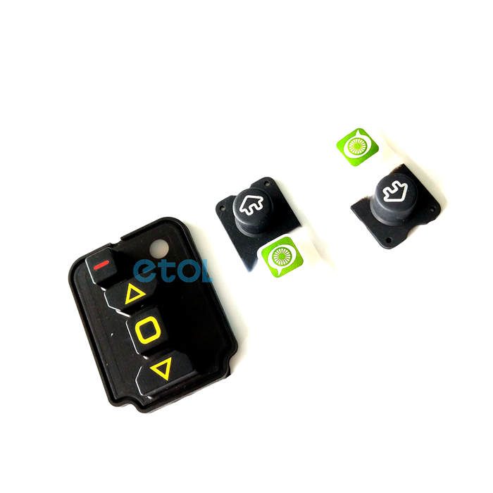 Molded conductive silicone switch buttons/colored key buttons - ETOL