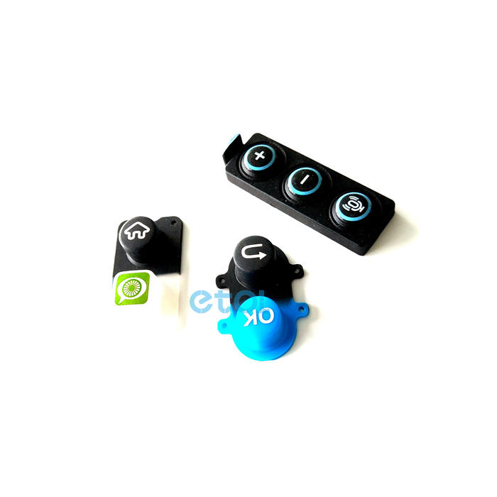 molded small silicone switch buttons/rubber key buttons - ETOL