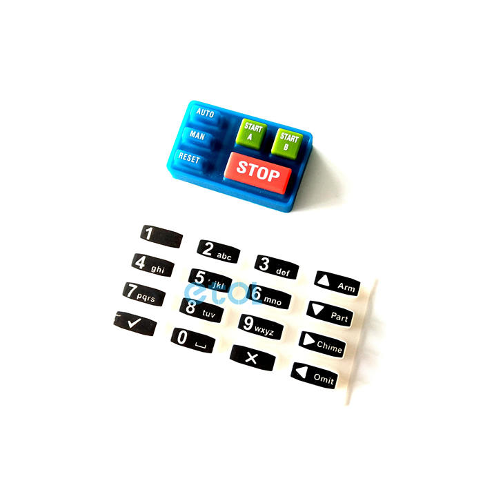 heat-resistance rubber silicone keypad conductive buttons - ETOL