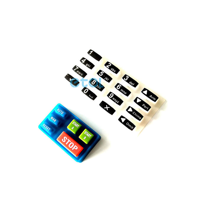 silicone switch buttons/rubber remote numeric keypad - ETOL