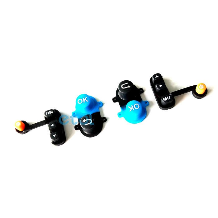 Hot sell waterproof silicone key buttons/colored rubber keypads - ETOL