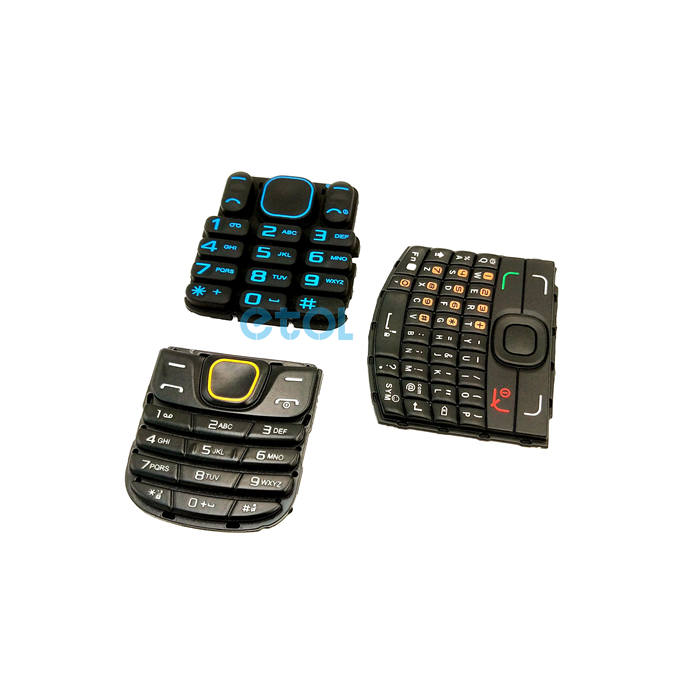Silicone elastic small keypad rubber button for mobile phone - ETOL