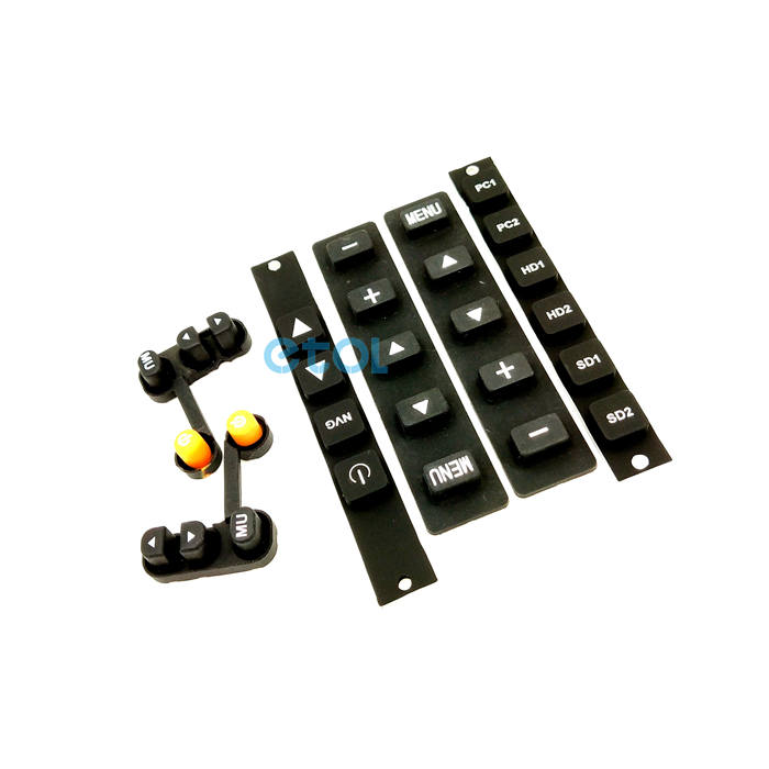 Custom made high quality silicone single buttons/prototype keypads - ETOL
