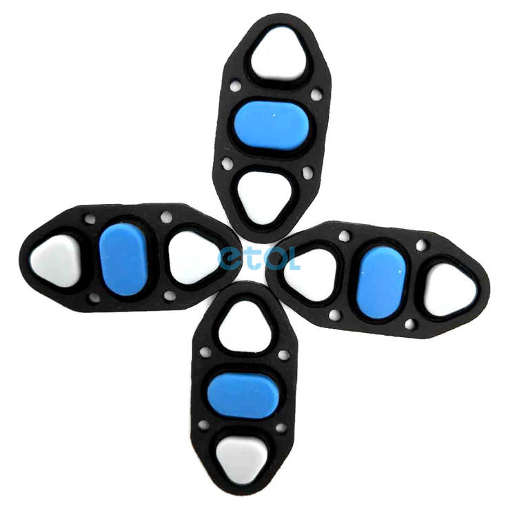 Special-shape silicone rubber keypad button assembly for machine - ETOL