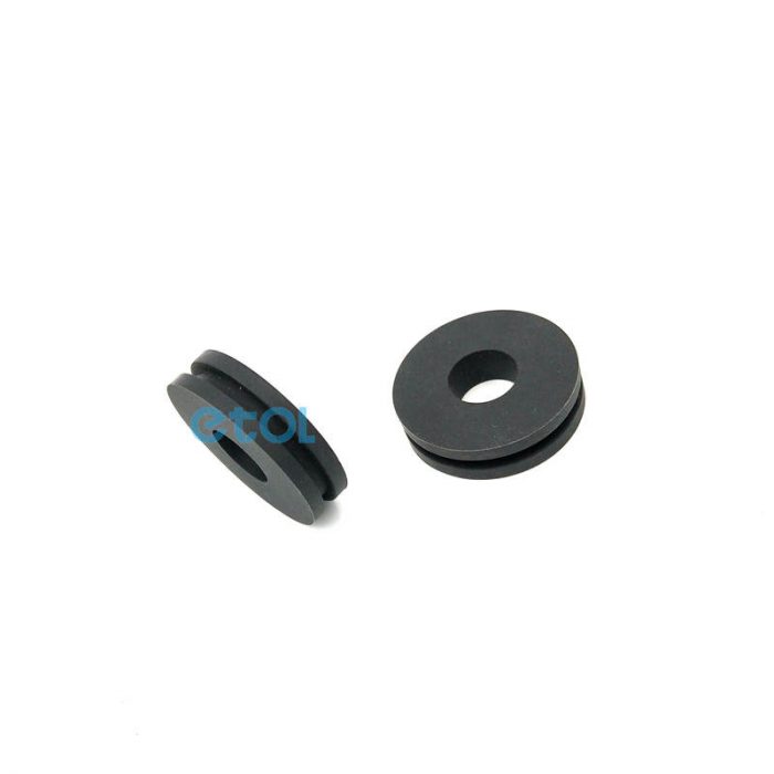 Black industrial rubber grommet/flat cable grommets - ETOL