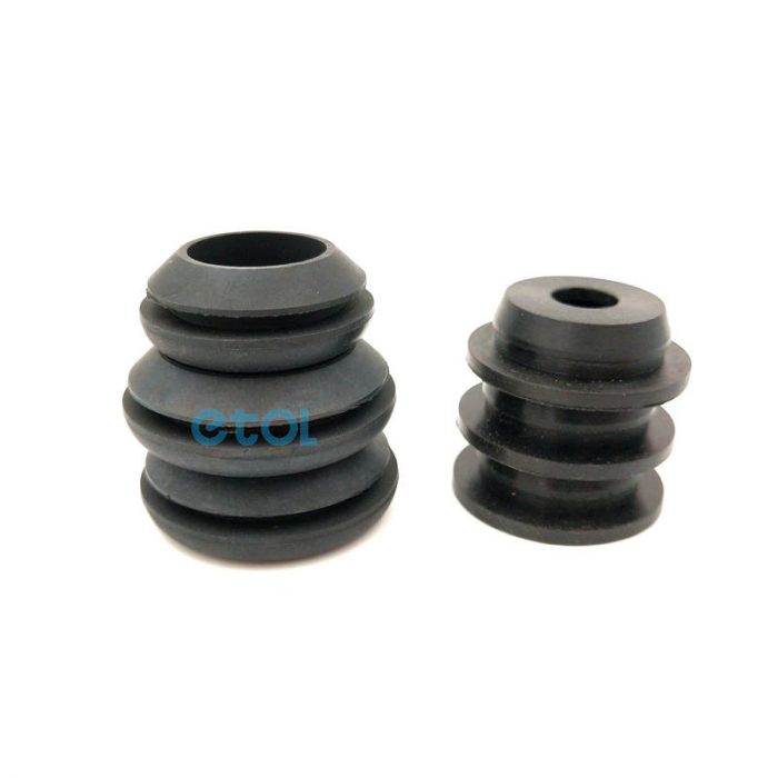 Black rubber silicone grommet/industrial waterproof grommets - ETOL