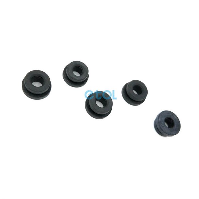 Molded silicone rubber grommet/cable wire protective ring - ETOL