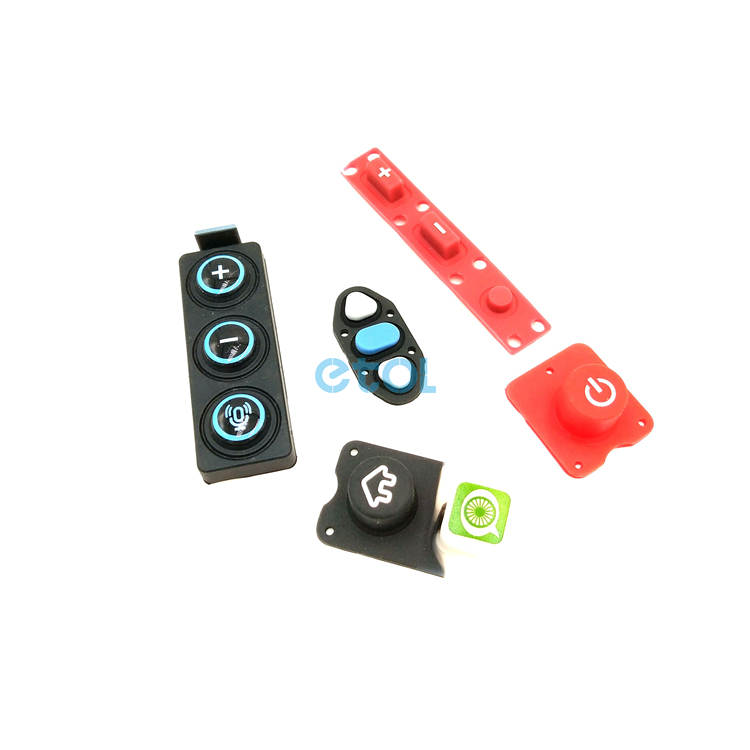 High quality rubber silicone single keypad/switch push buttons - ETOL