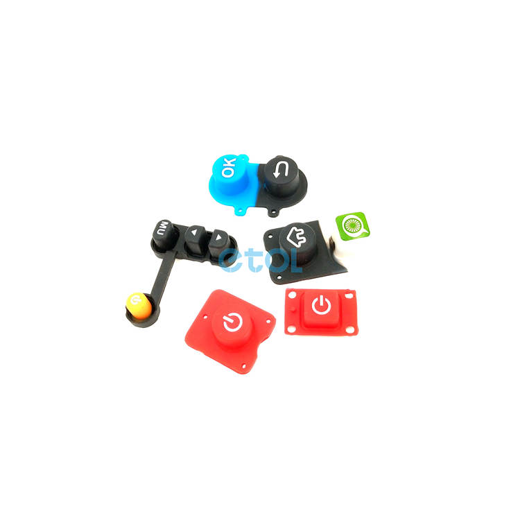 Colorful push button with membrane switch/silicone key buttons - ETOL