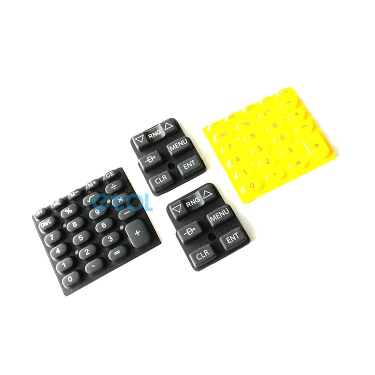 Flexible molded heat-resistant rubber buttons/silicone keypads - ETOL
