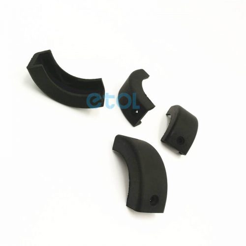 Custom black anti slip rubber replacement step ladder feet - ETOL